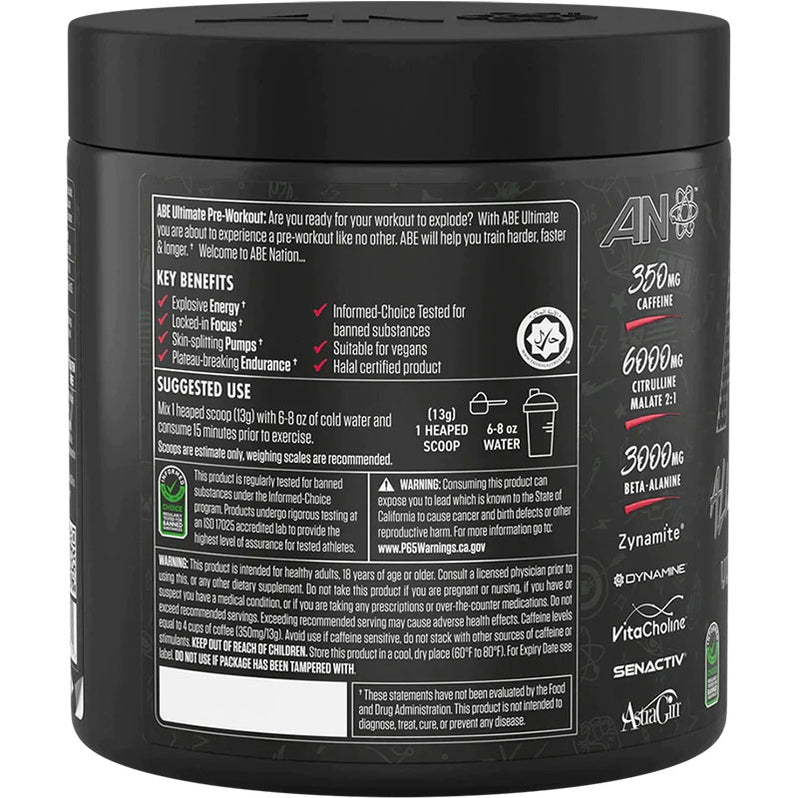 ABE Ultimate Pre-workout 390g — Popeye's Suppléments