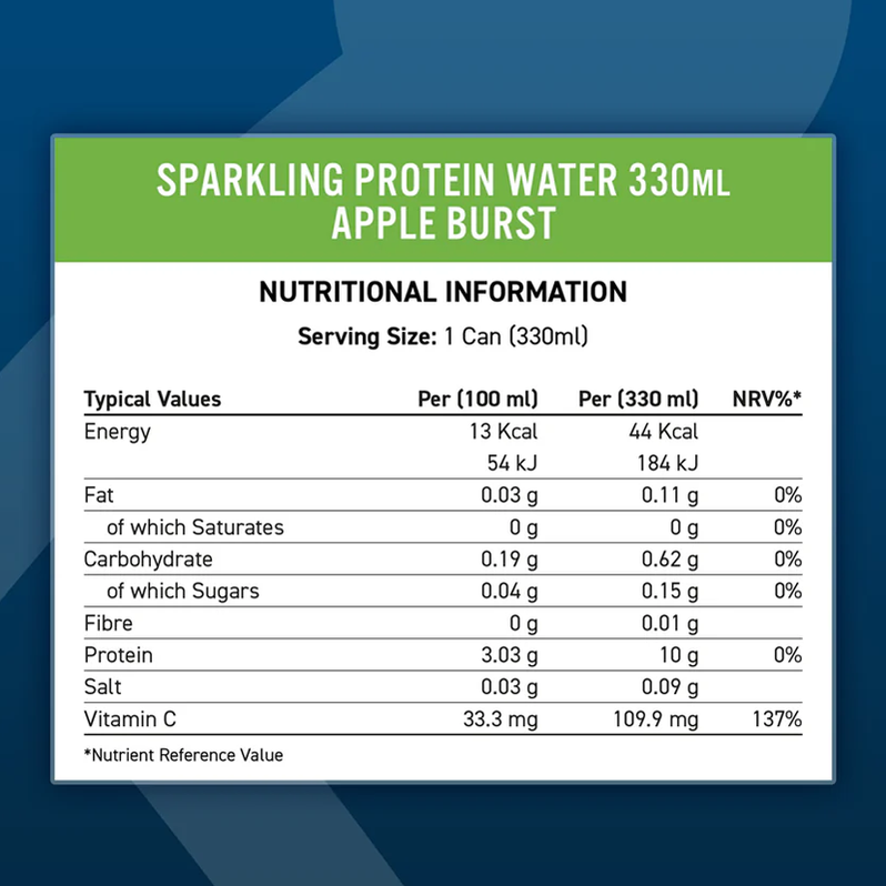 Applied Nutrition Sparkling Water 330ml — Popeye's Suppléments