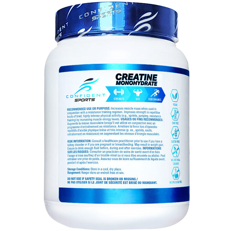 Confident Sports Creatine Monohydrate 450g — Popeye's Suppléments