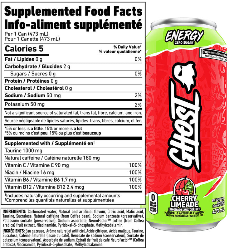 Ghost Energy RTD 473ml — Popeye's Suppléments
