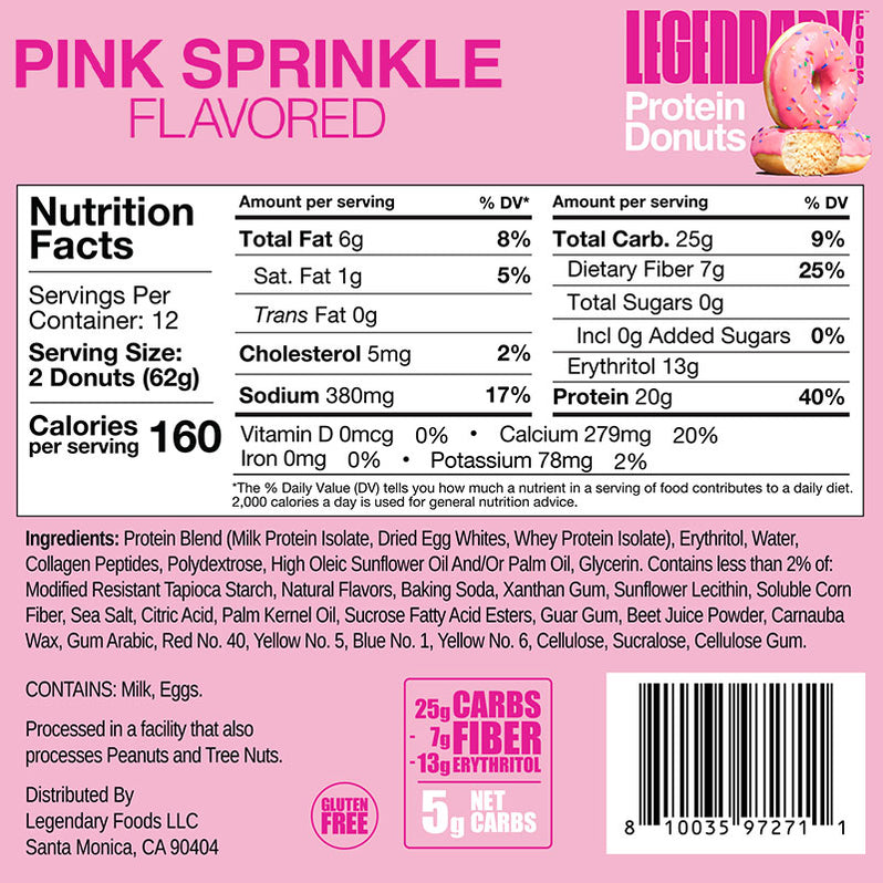 Legendary Foods Protein Donuts Paquet Individuel (1) — Popeye's Suppléments