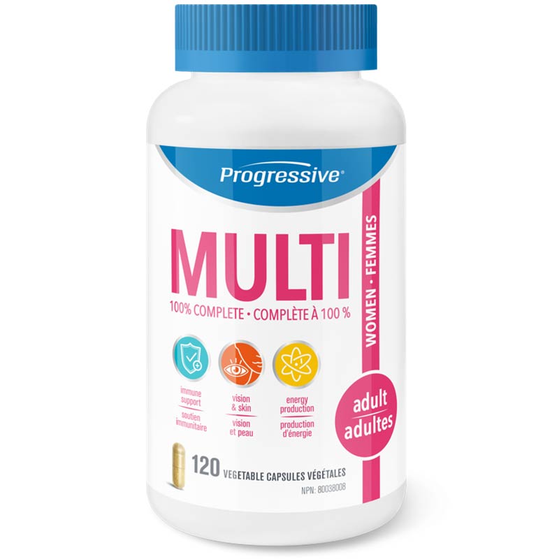 Progressive Multivitamin Active femme 120 caps — Popeye's Suppléments