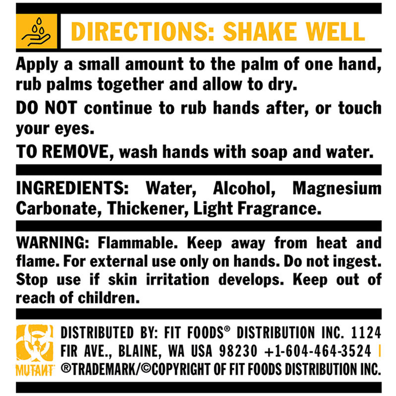 Mutant Clean Chalk 250ml — Popeye's Suppléments